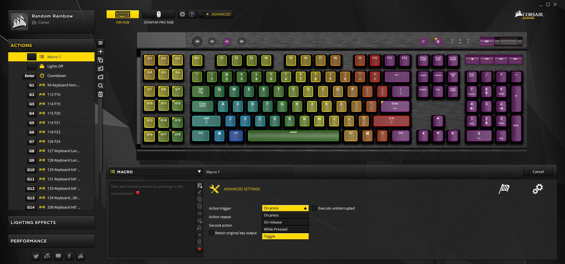 Help with how to make a toggled macro? - Legacy Corsair Software ...