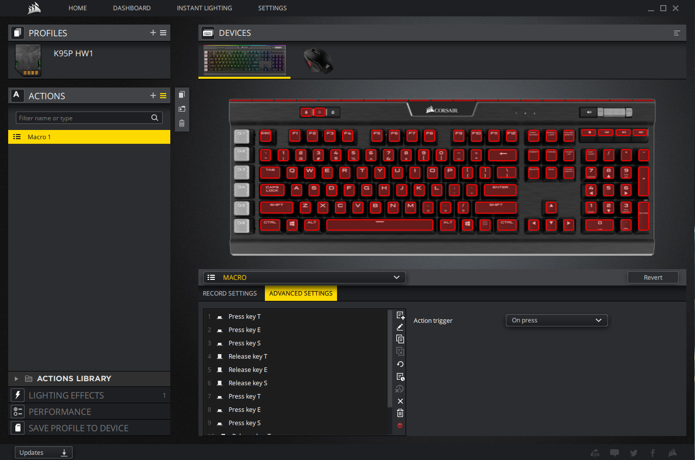 iCUE missing advanced macro settings - iCUE Software - Corsair Community