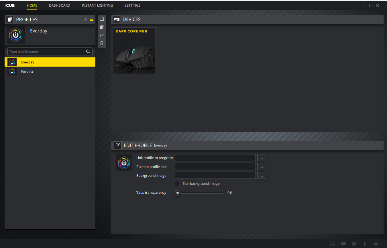 Need help with saving profiles to Dark Core - iCUE Software - Corsair ...