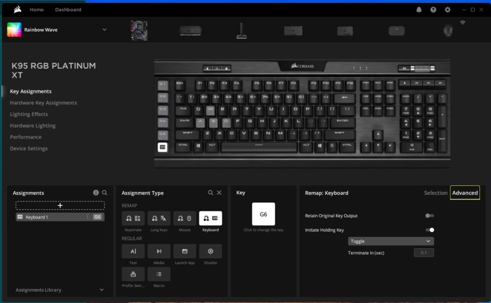 help setting a macro for key press toggle? - CORSAIR iCUE - Corsair ...