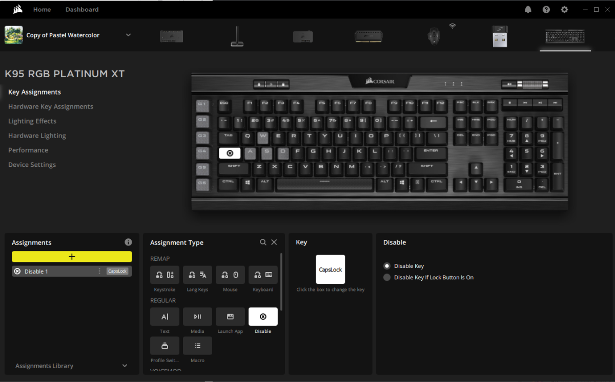 Is there a way to remap caps lock to anything? - iCUE Software ...