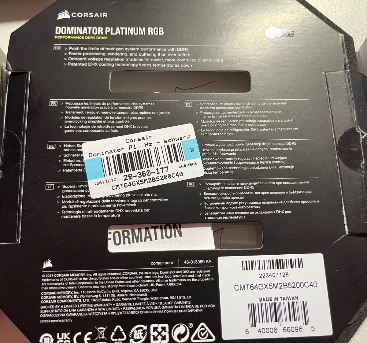 DDR5 Dominator 64GB kit - Asus - Memory detect and reboots. - Build ...