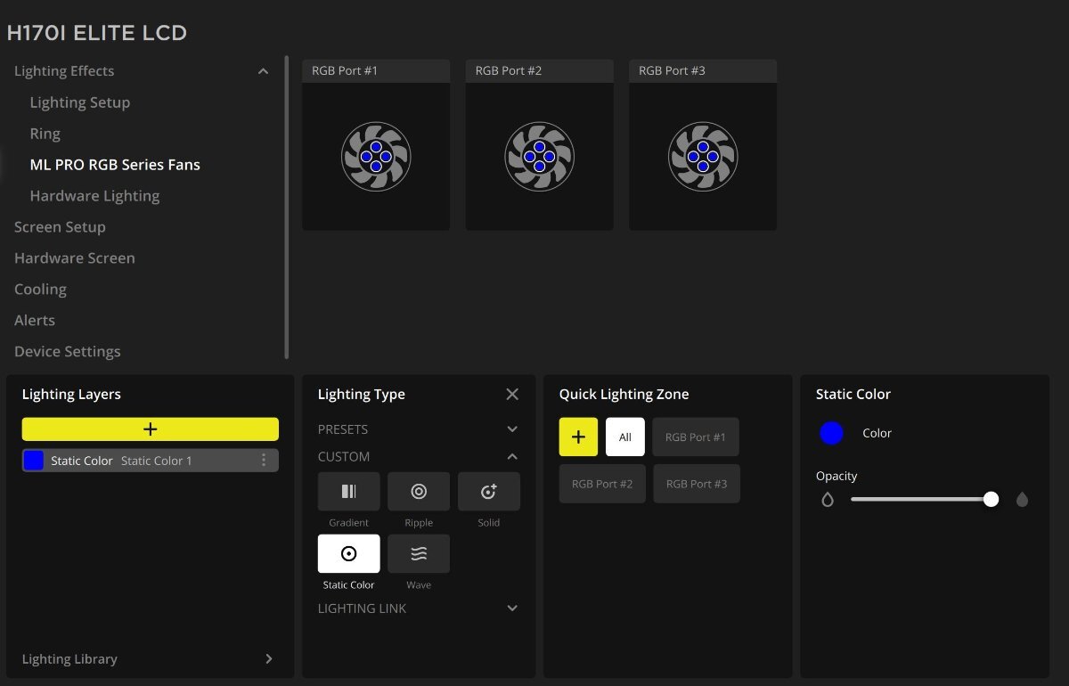 Elite LCD Ring lights tied to RGB fan lights - CORSAIR iCUE - Corsair ...