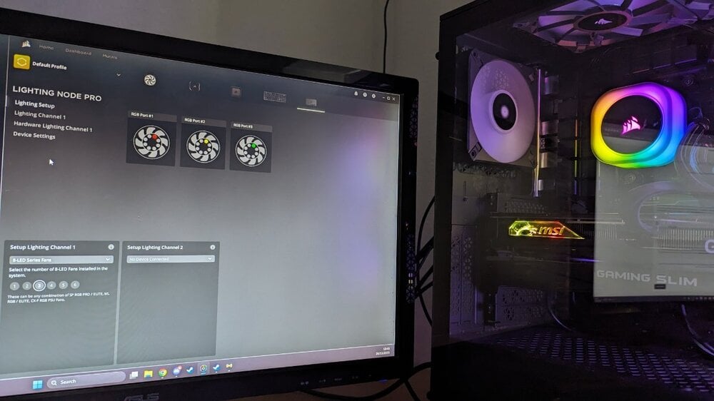 RGB Fan not lighting up. - Build Hardware Troubleshooting - Corsair ...