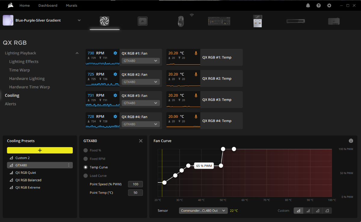 Hydro X Fan Profile for QX fans - zero rpm to max constantly - Hydro X ...
