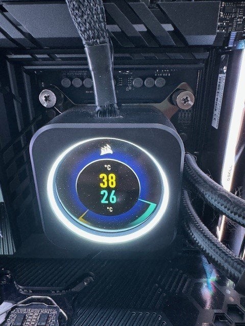 iCUE Corsair H170i LCD Display AIO temp - iCUE Software Troubleshooting ...
