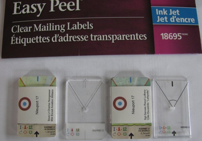Airplane cards and maneuver decks bound with paper strips. The Litko ...