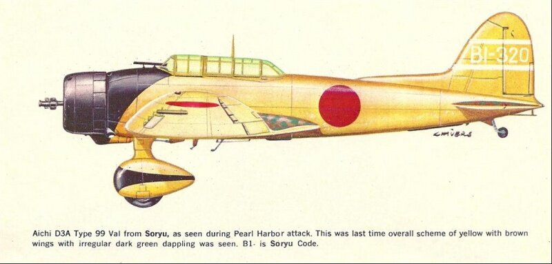 Aichi D3A Type 99 Val - Pearl Harbor Soryu - Converted Albums - Wings ...