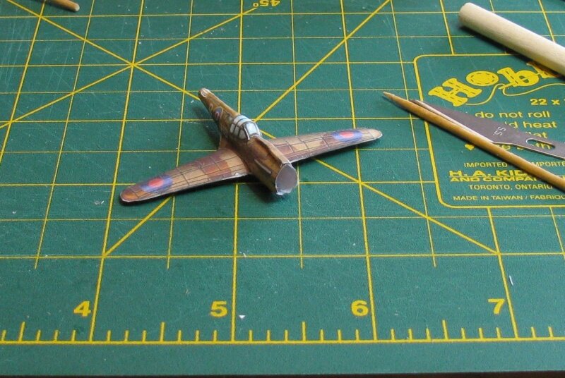 Engine cowling together, and air scoop on top assembled. - Member ...