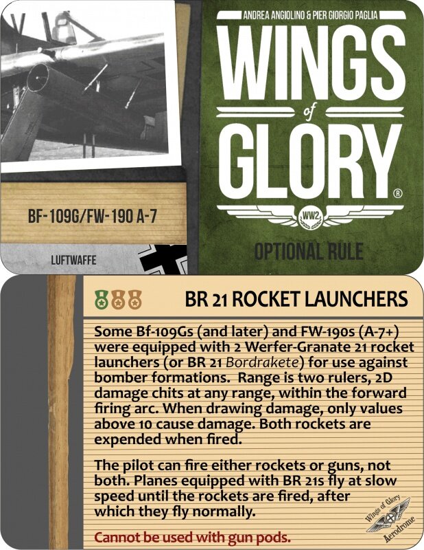 Bf-109G+ / FW-190 A-7+ Wfr.Gr. 21 / BR 21 Rocket Launchers Anti-bomber ...