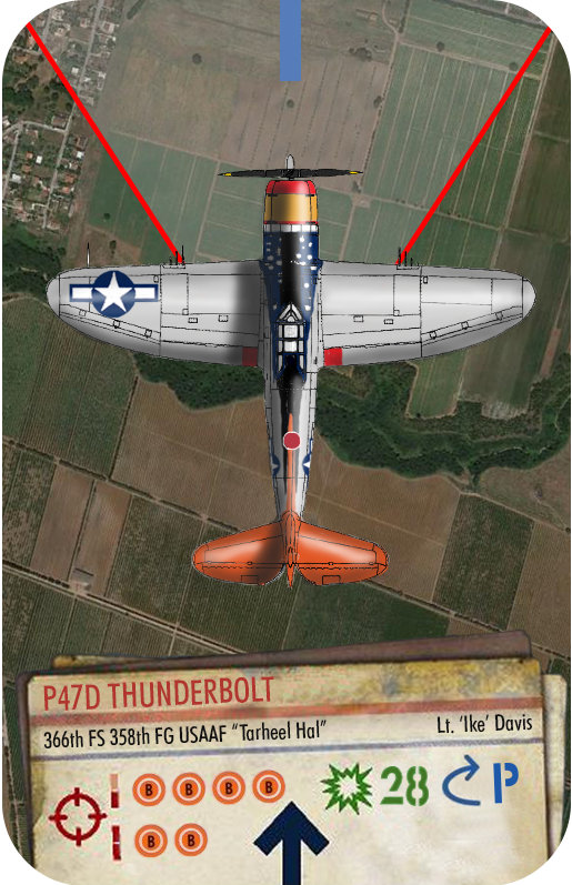 Republic P47D Thunderbolt USAAF 366th Fighter Squadron, 358th Fighter ...