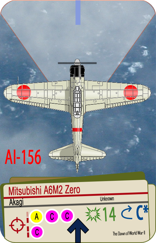 A6M2 AI 156 Akagi Card - Converted Albums - Wings of Glory Aerodrome