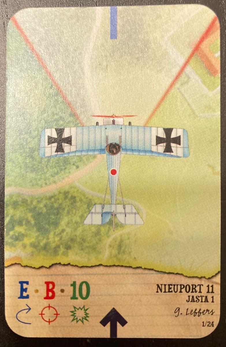 Nieuport 11: card from Watch your Back, G. Leffers, Jasta 1. Source for ...