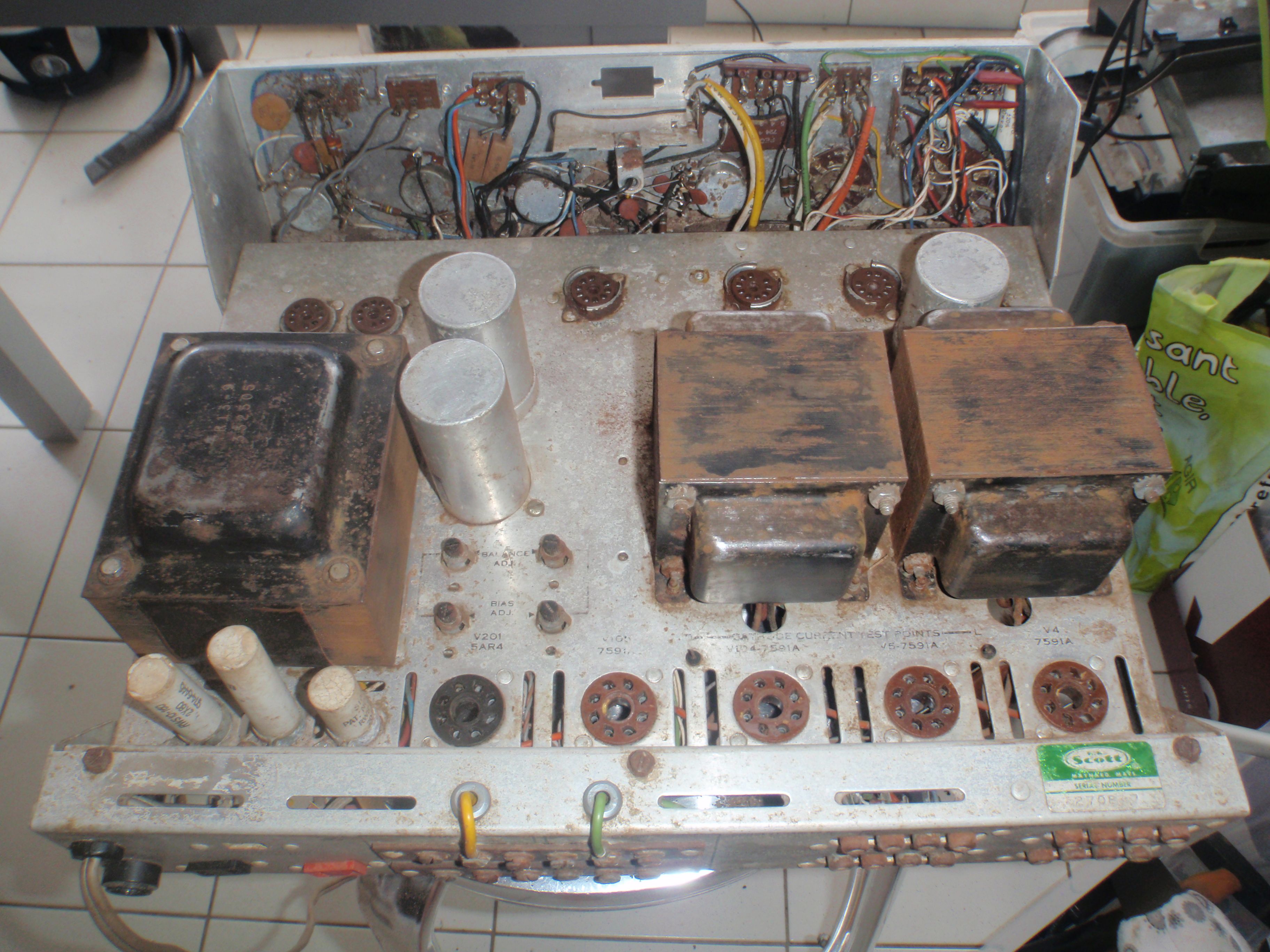 Check-list in order to restore an old SCOTT 233 amplifier - 2-Channel ...