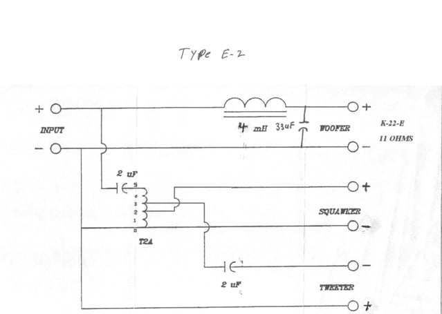 Newby Here, Need help with Type E-2 crossover - 2-Channel Home Audio ...