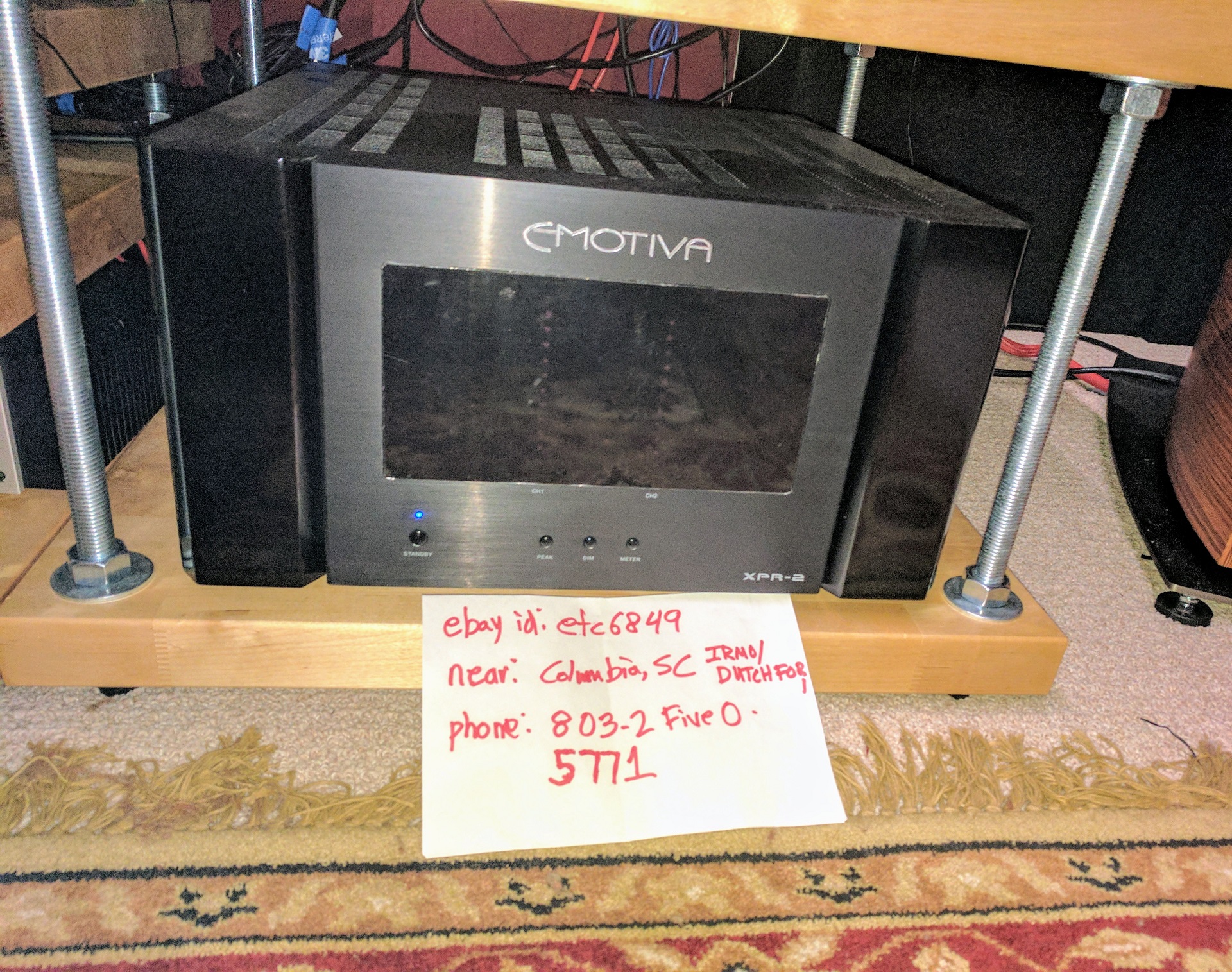 Emotiva XPR-2 amps, 1000 watts into 4 ohms! Columbia, SC - Garage Sale ...