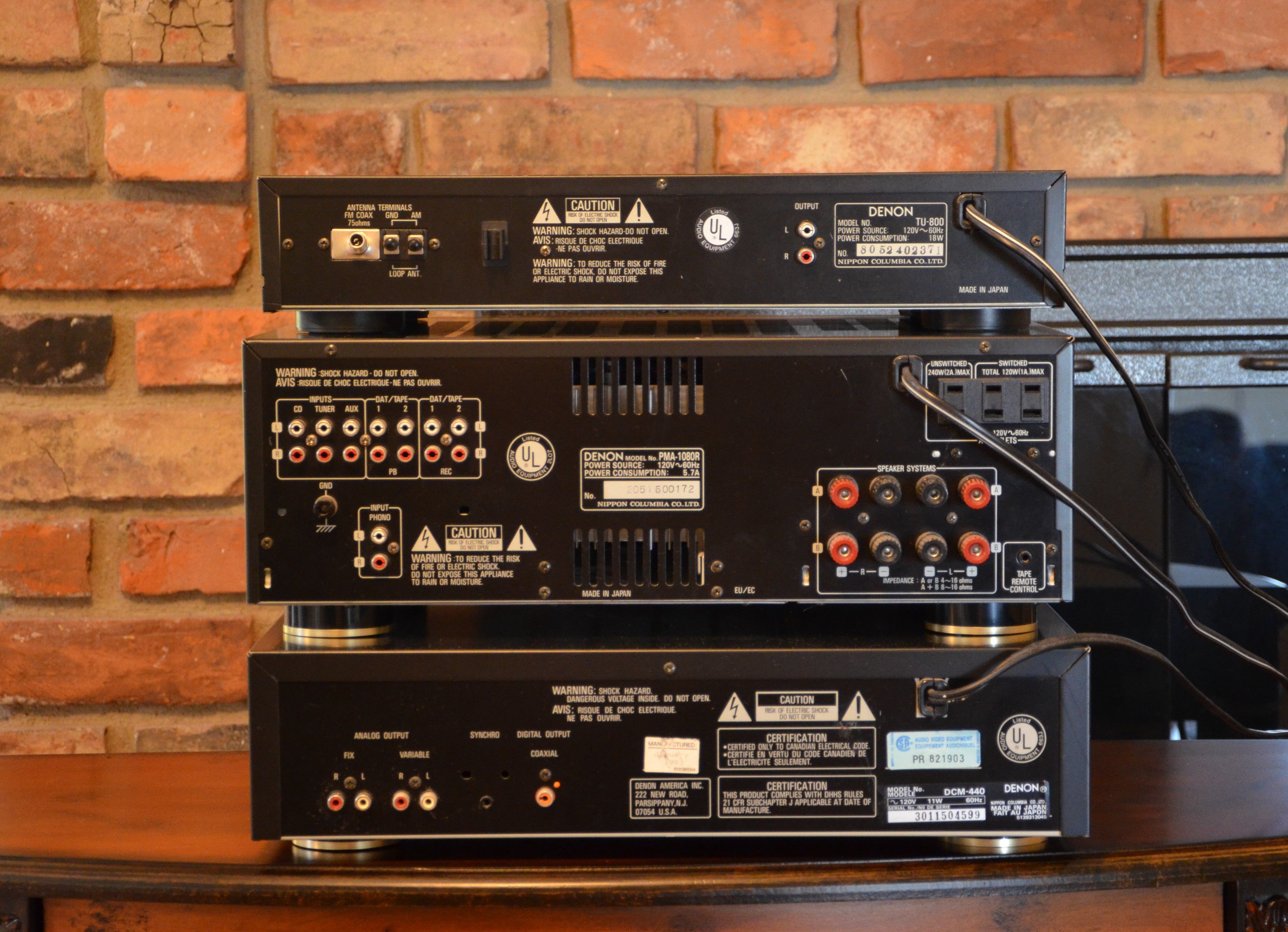 Denon PMA 1080R, TU 800, and DCM 440 $300 - Garage Sale - The Klipsch ...
