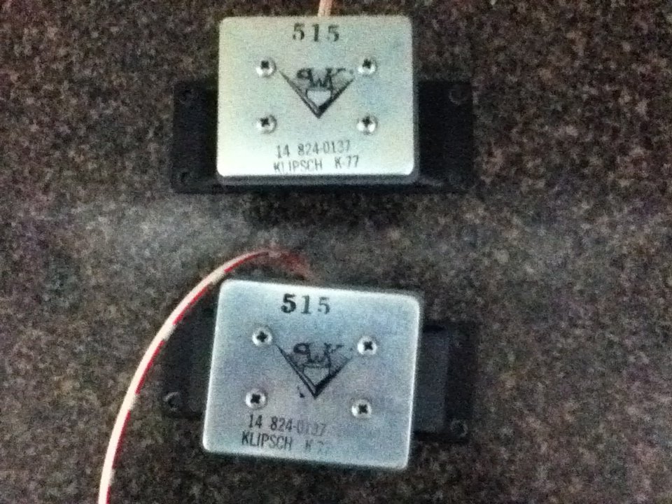 FS: Klipsch Heresy Cabinets (Black), Heresy II Grills w/badges, E-2 ...