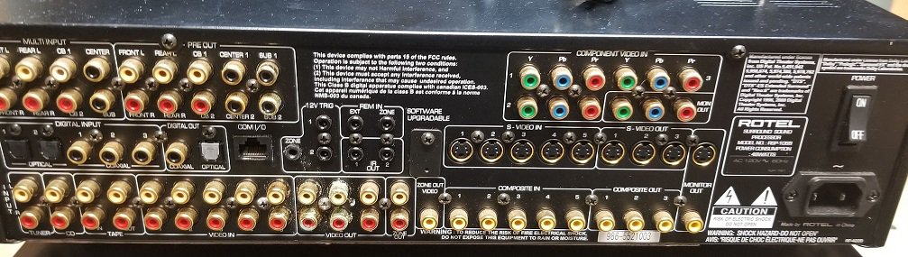 Rotel RSP-1068 Pre-Amp / Processor - Garage Sale - The Klipsch Audio ...
