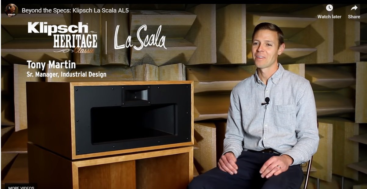 Photo of La Scala II with speaker grill removed - Technical ...