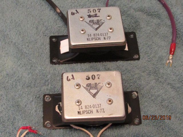 K77 pair - Garage Sale - The Klipsch Audio Community