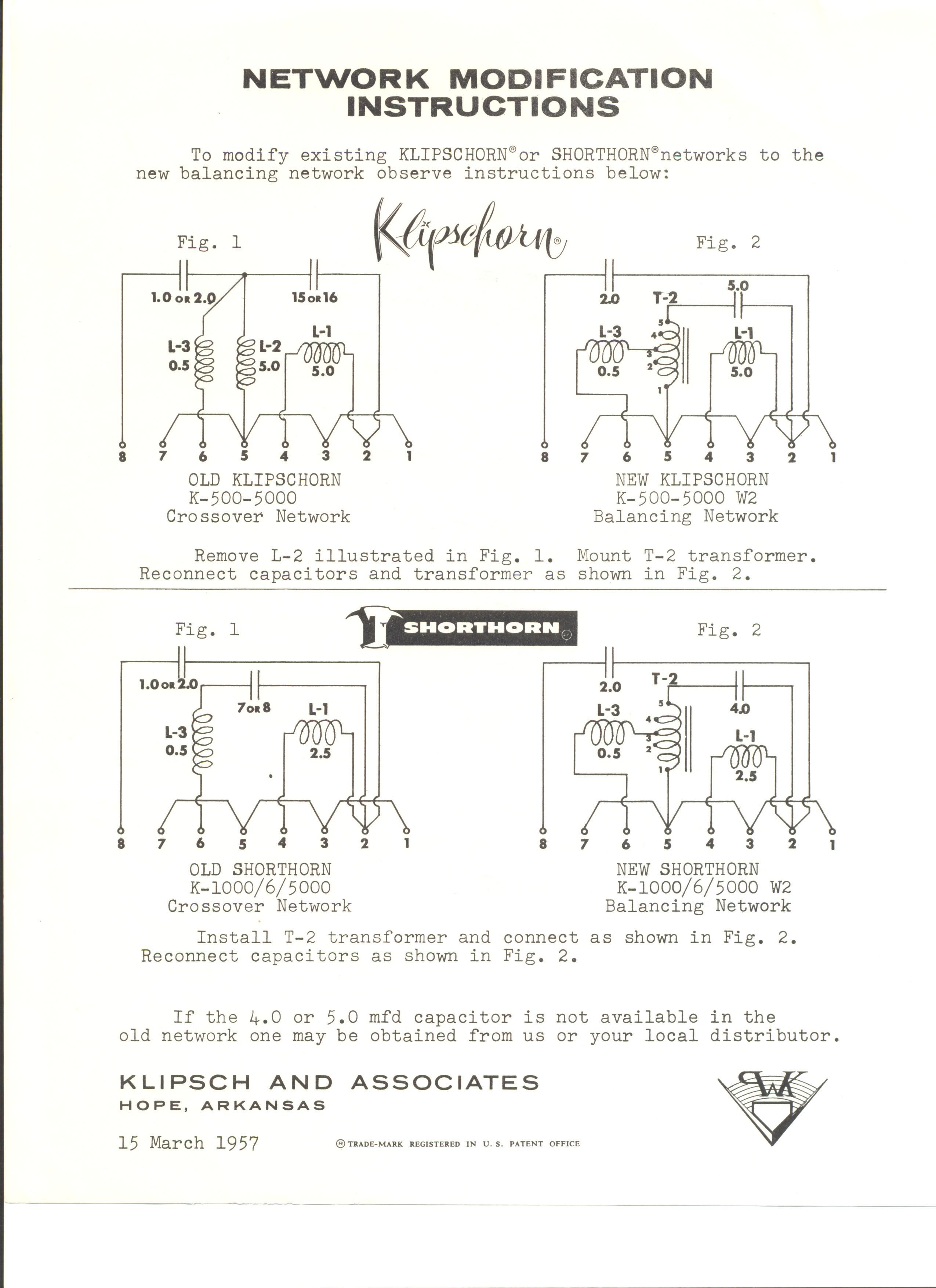 Crossover properties: Klipschorn/Cornwall - Technical/Restorations ...