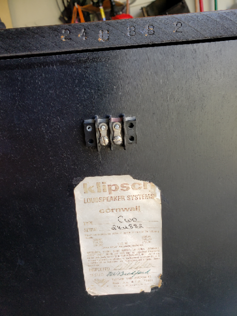 Cornwall crossover question - Technical/Restorations - The Klipsch ...