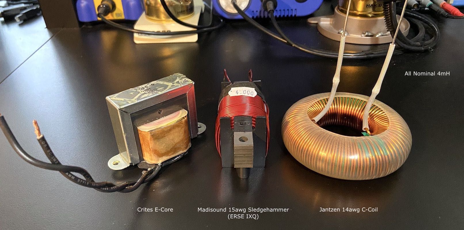 Iron-core versus air-core woofer inductor intermod test (Continued ...