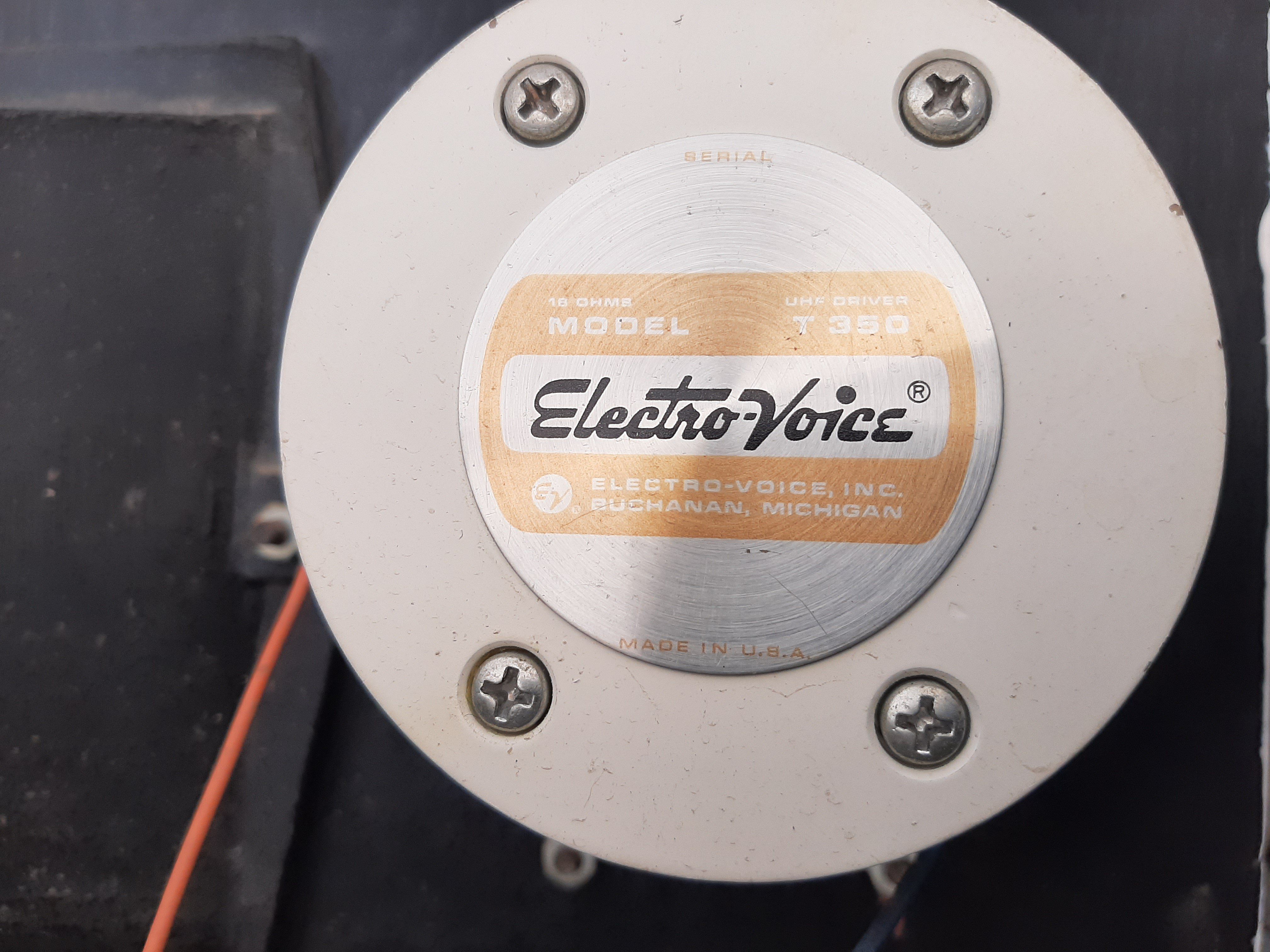 Electrovoice T350 Tweeter $499/ea 2 are avaiable. 1970-1980s - Garage ...