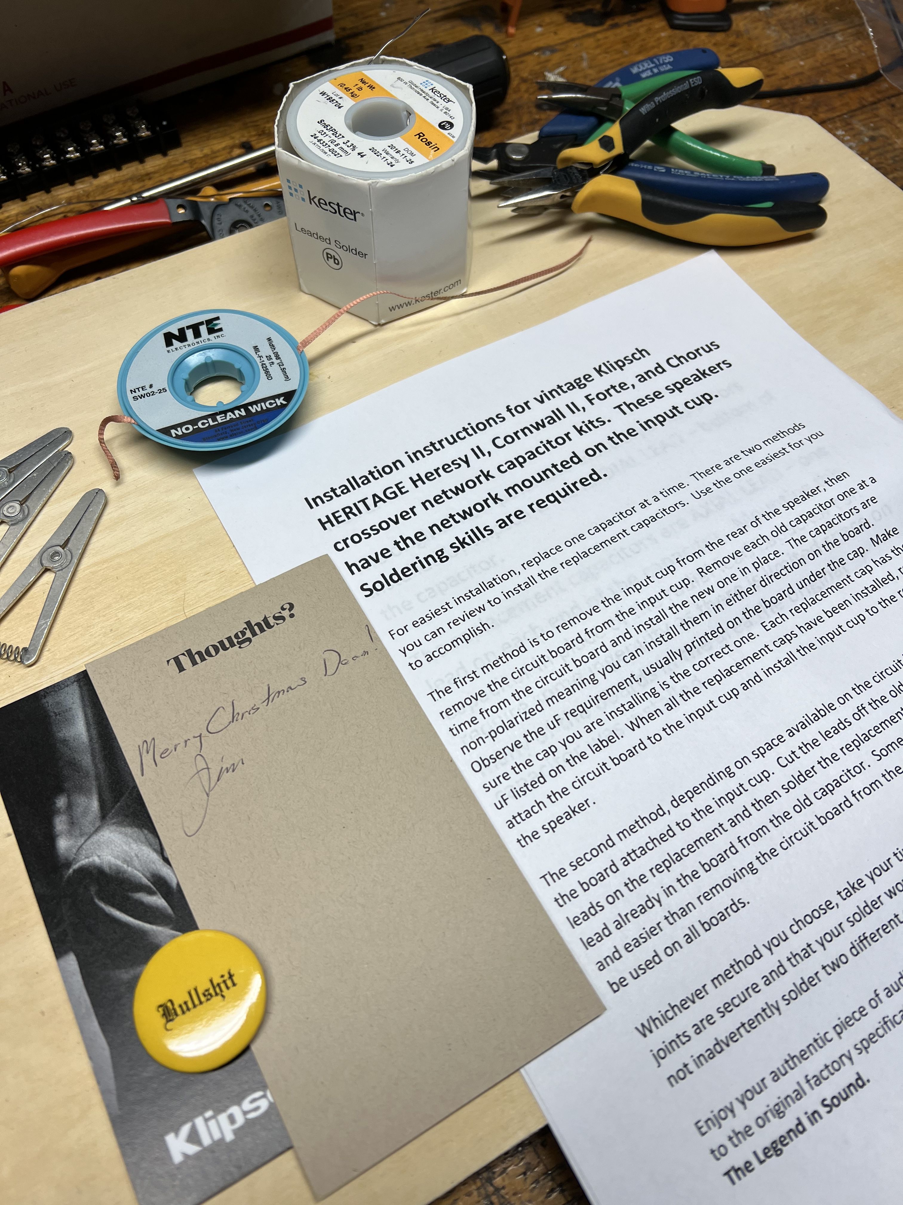 Chorus II JEM Capacitor Kit Installation - Technical/Restorations - The ...