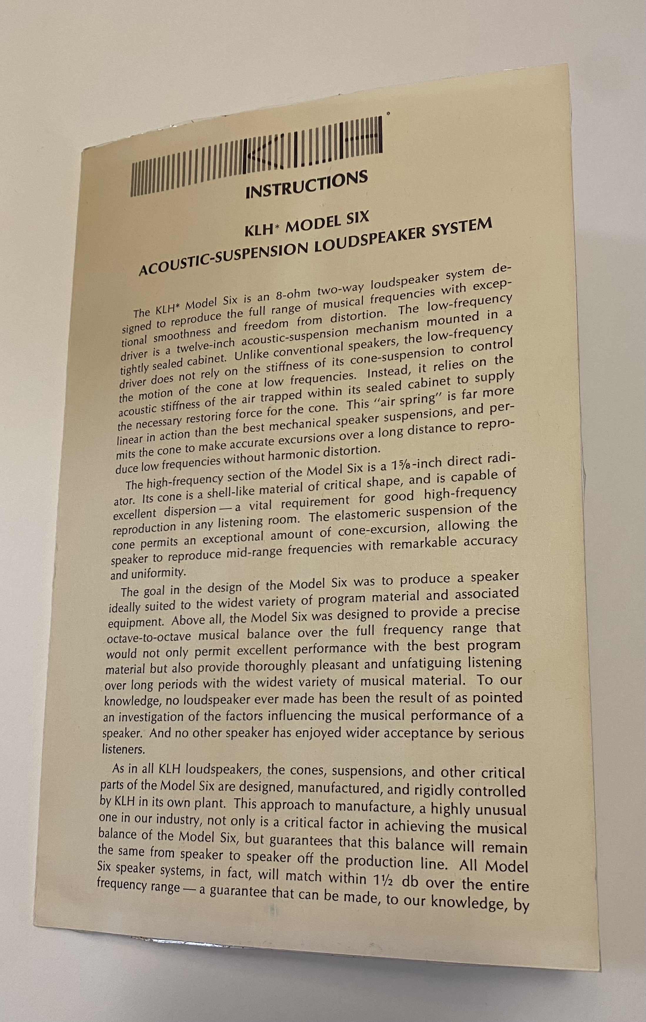 Model 6 Restoration - KLH - The Classic Speaker Pages Discussion Forums