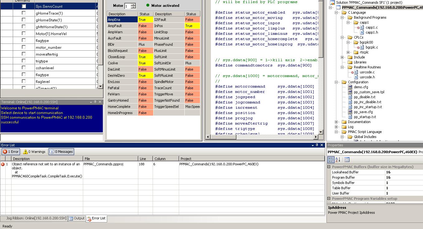 Build/Rebuild error - Power PMAC - OMRON Forums