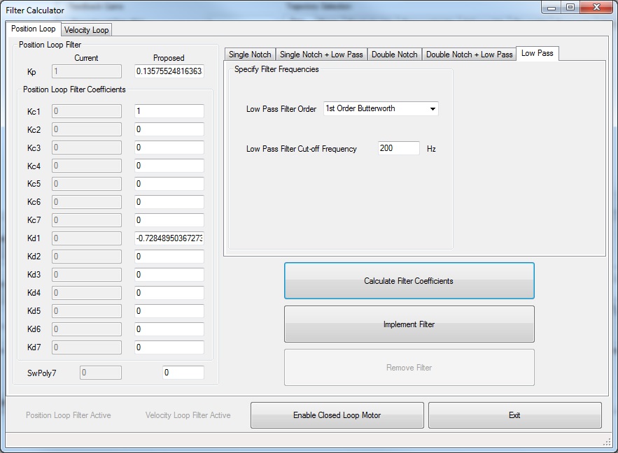 Filter generator in IDE tuning tool - Power PMAC - OMRON Forums