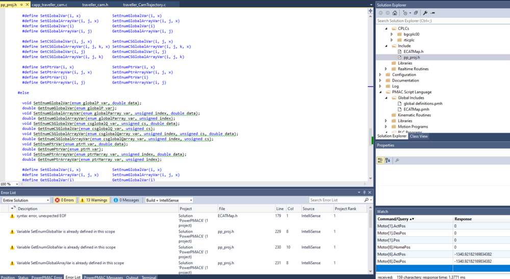 Unable to navigate to error - Power PMAC - OMRON Forums