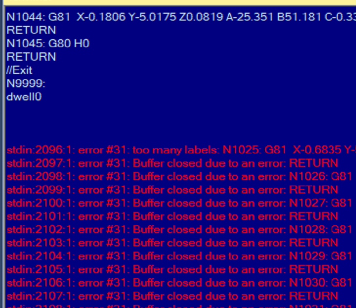 too many labels - Power PMAC - OMRON Forums