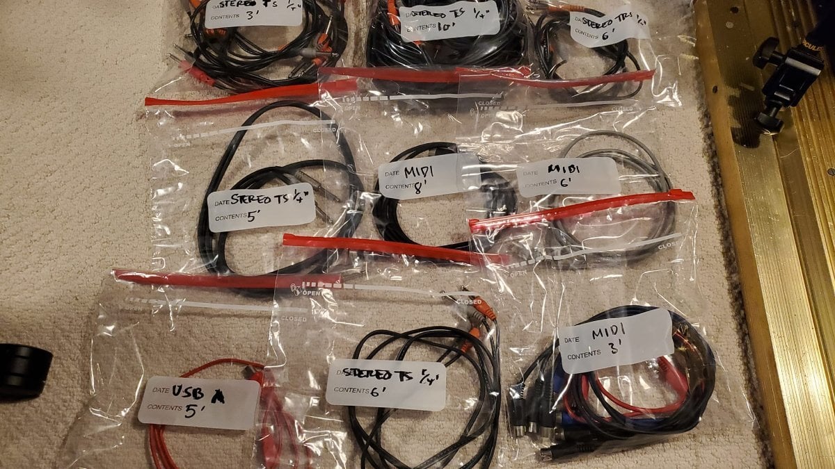 My cable storage solution. - Craig Anderton's Sound, Studio, and Stage ...