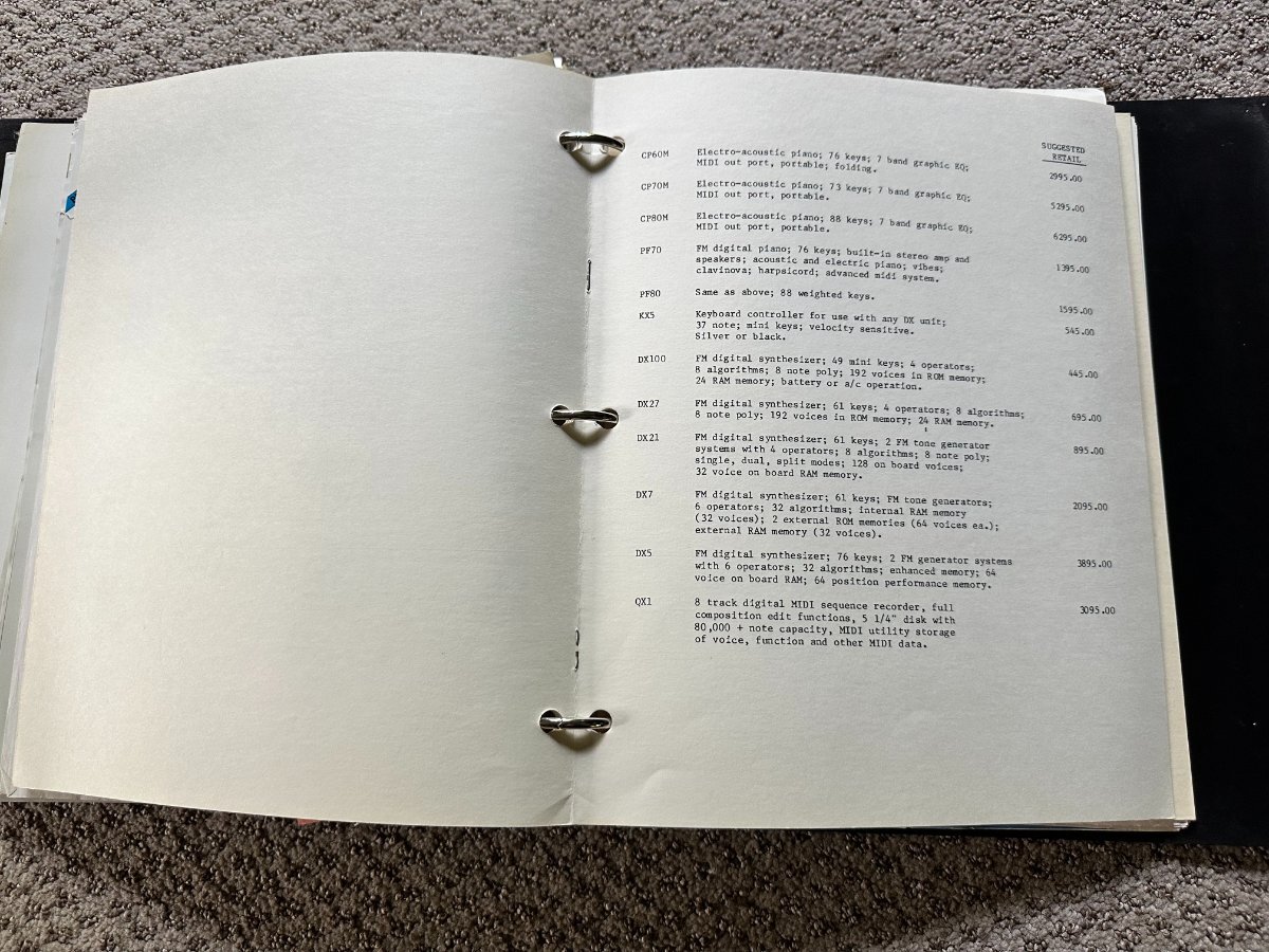 Brochures and catalogs from the '80s (lots of pictures) - The Keyboard ...