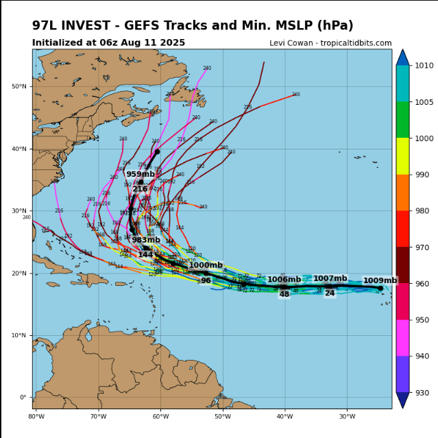 Major Hurricane Erin | Peak 160mph 915 mb | post-tropical - Atlantic ...