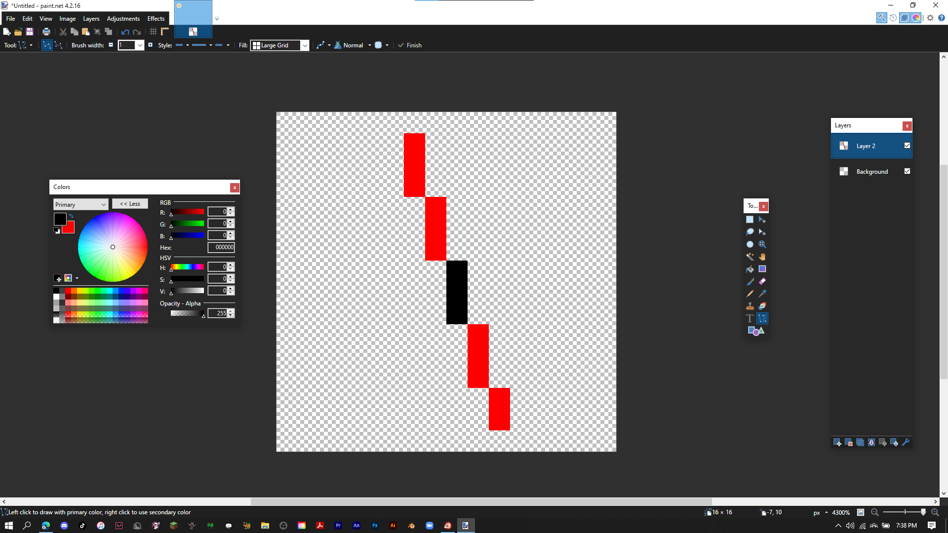 Line tool using both secondary and primary colors - Paint.NET ...