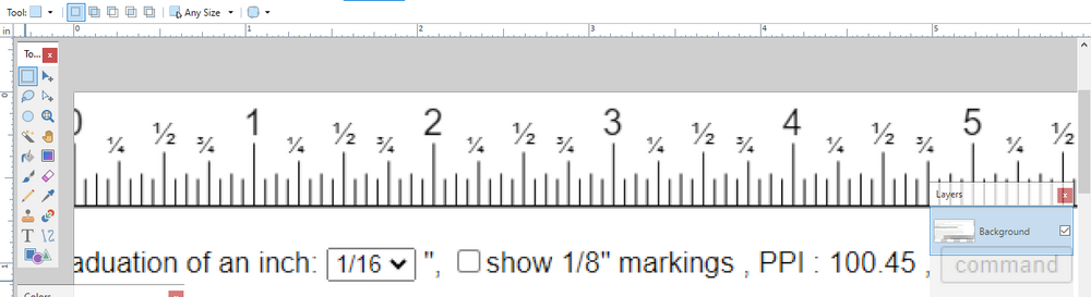 Is there a way to change the DPI of Paint itself to the monitor's PPI ...