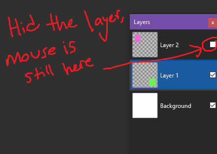 How do I stop the active layer being changed when I hide the currently ...