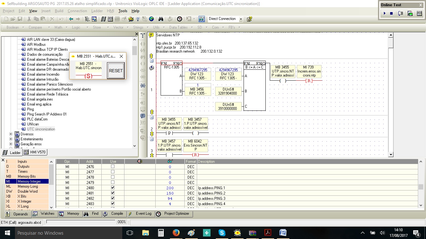 Incorrect response for RFC1305 on V570 PLC - Vision & Samba PLC + HMI ...