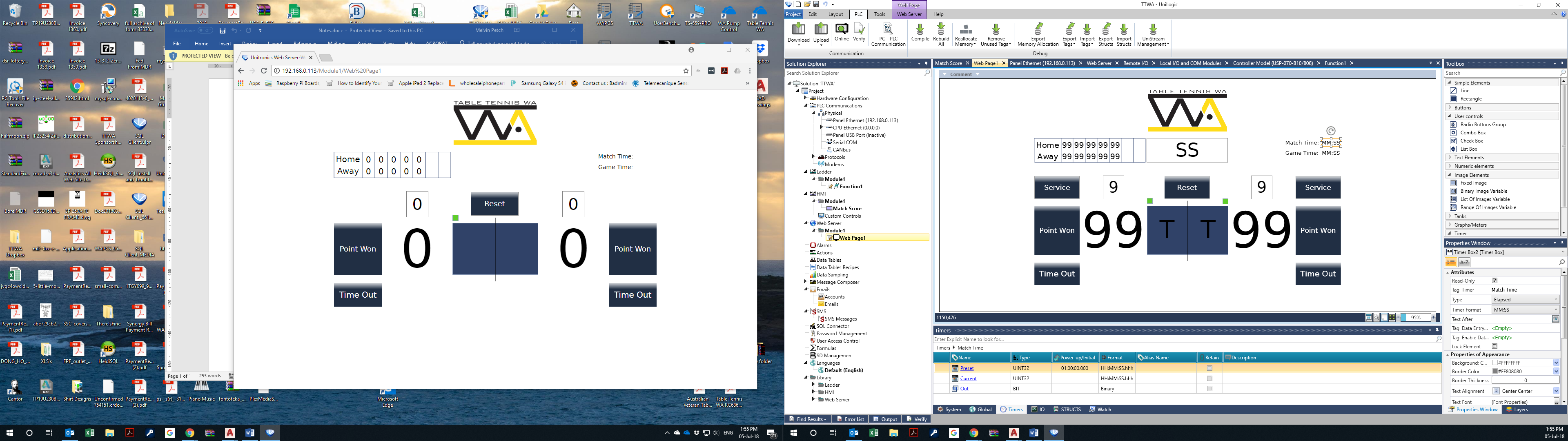 Elapsed Timer is not shown in Web Server - UniLogic Software ...