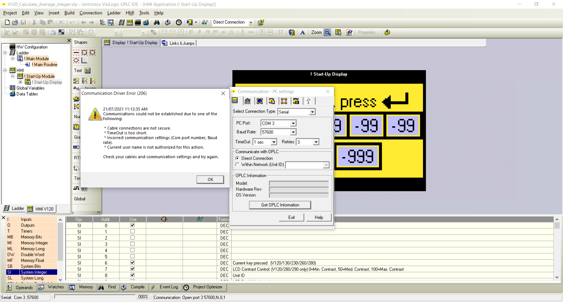 V570-57-T20B-J - Vision & Samba PLC + HMI Controllers & VisiLogic ...