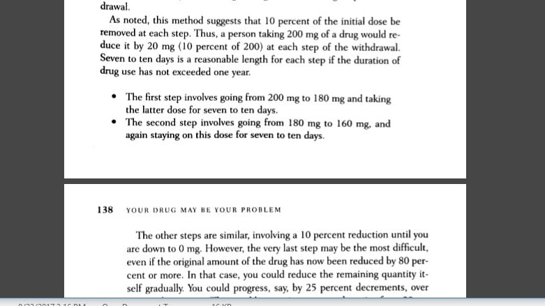 Why taper by 10% of my dosage? What is hyperbolic tapering? - Page 2 ...