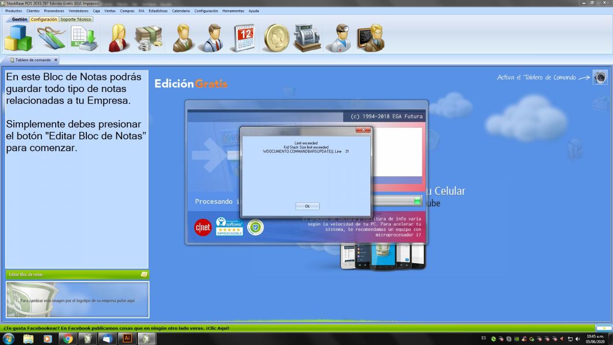 Mensaje de Error: LIMIT EXCEEDED KID STACK SIZE LIMIT EXCEEDED ...
