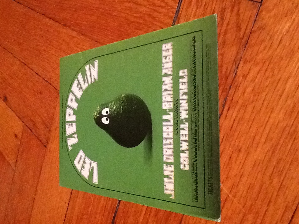 Fillmore West Dancing Avocado Postcard - Led Zeppelin Master Forum ...