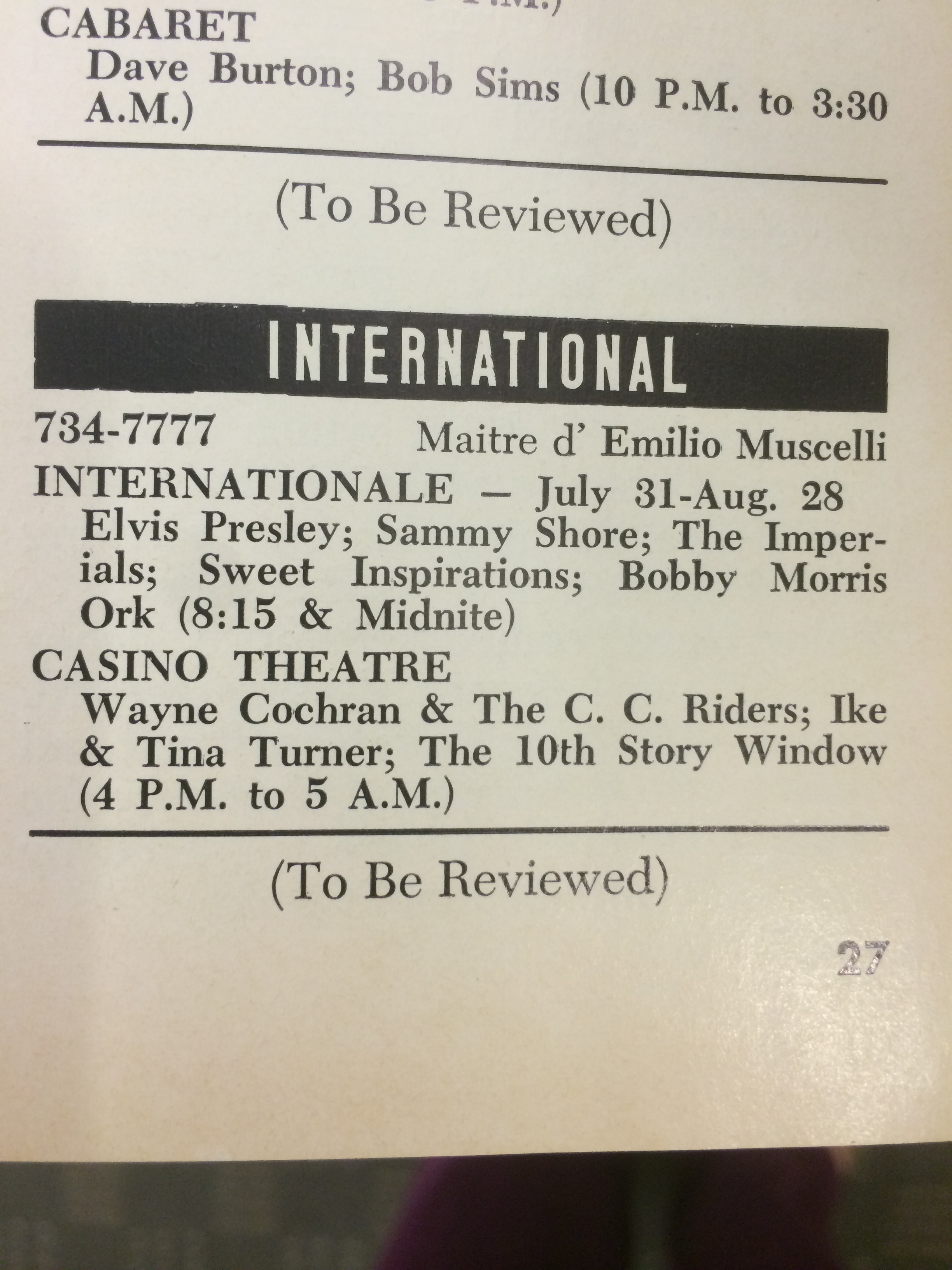 Led Zeppelin in Las Vegas 1969 (Ice Palace) - Page 11 - Led Zeppelin ...