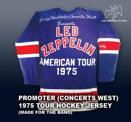 1975 AMERICA TOUR BAND & CREW HOCKEY SHIRTS - Photos - Led Zeppelin ...