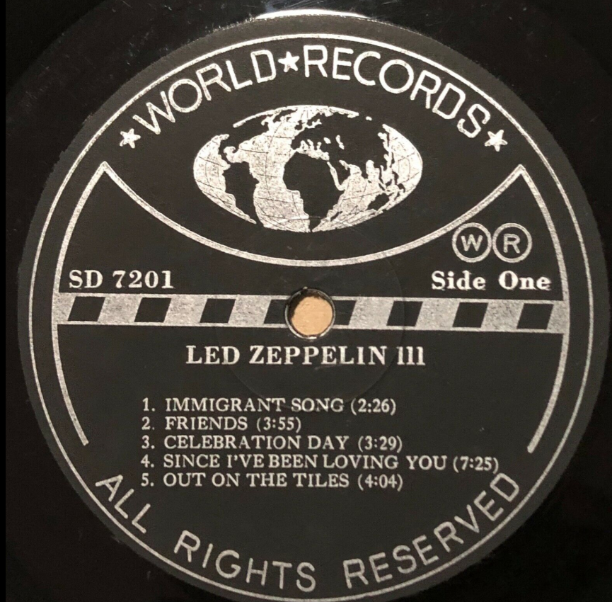 Led Zeppelin III - Singapore Vinyl Release? - Led Zeppelin Master Forum ...